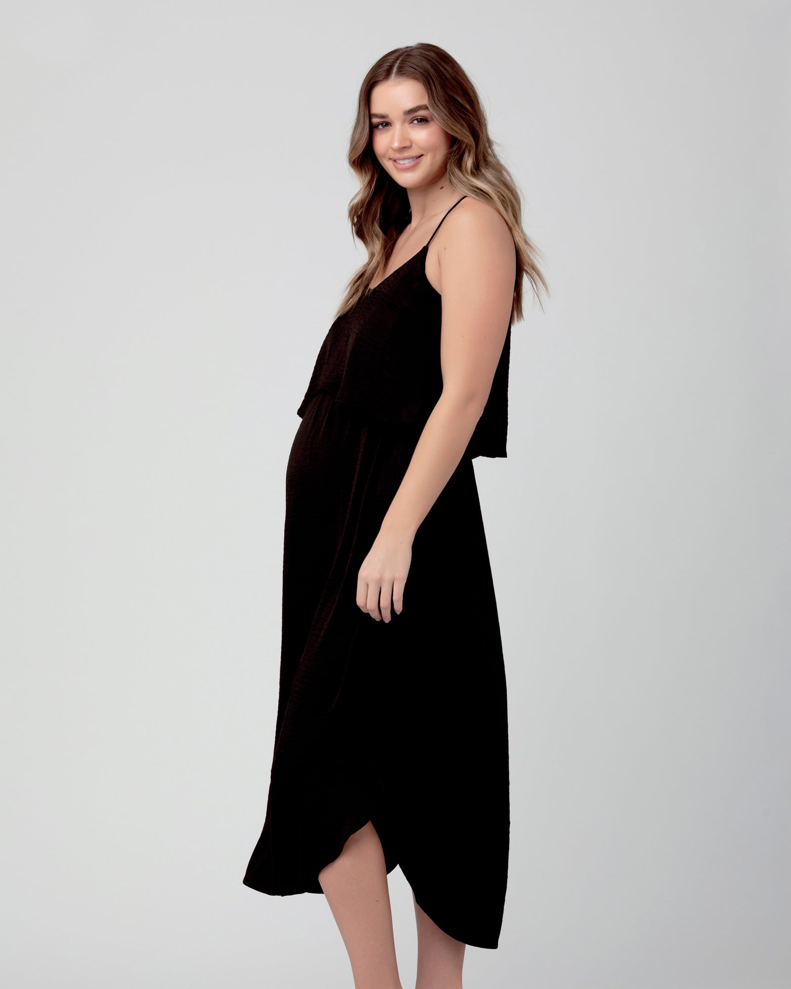 Nursing Slip Dress - Black