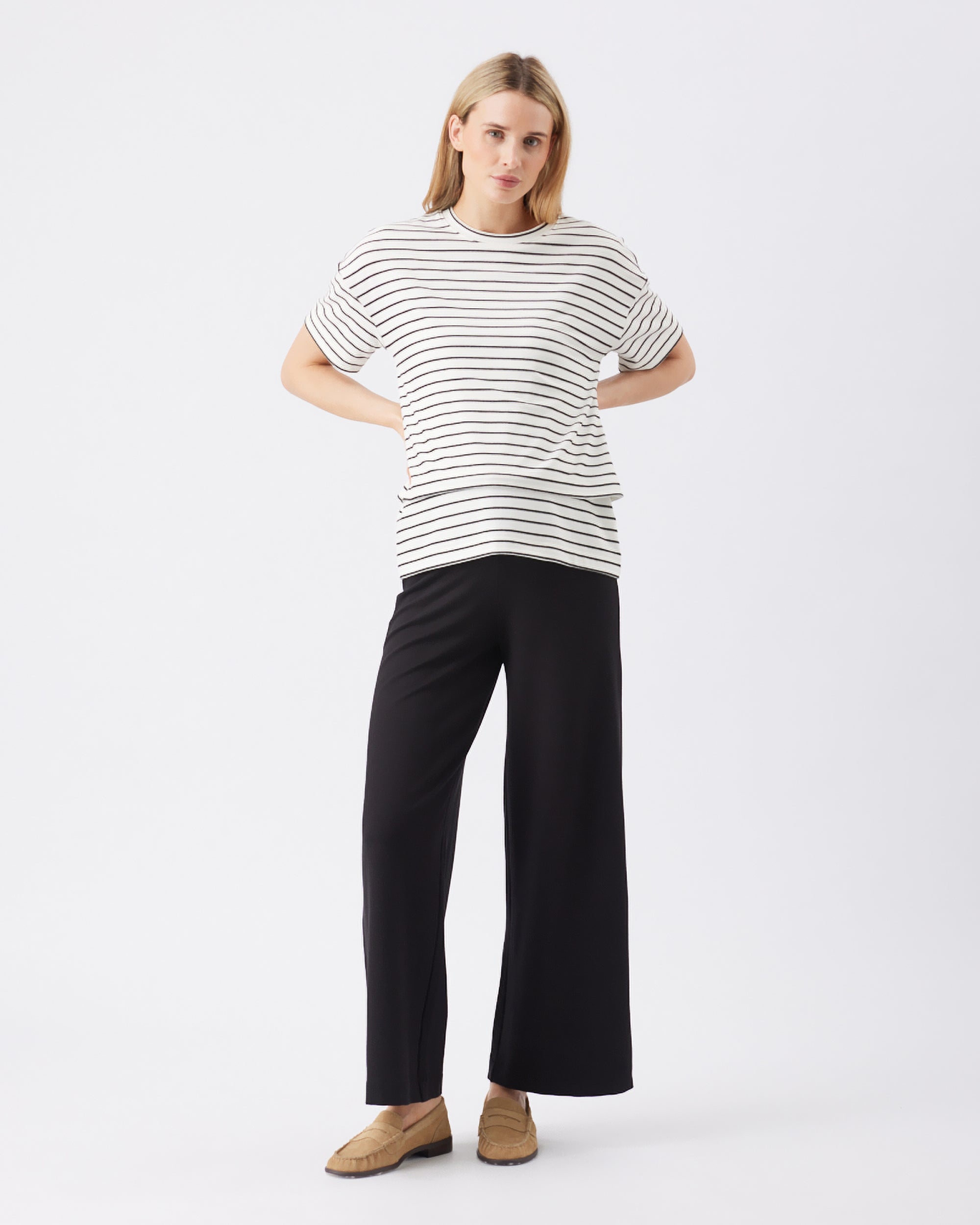 Isha Wide Leg Pant - Black