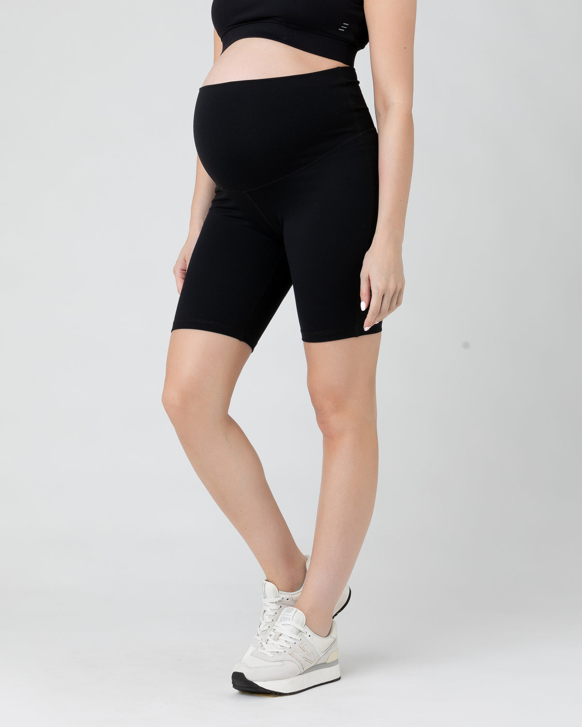 Over Tummy Bike Short - Black